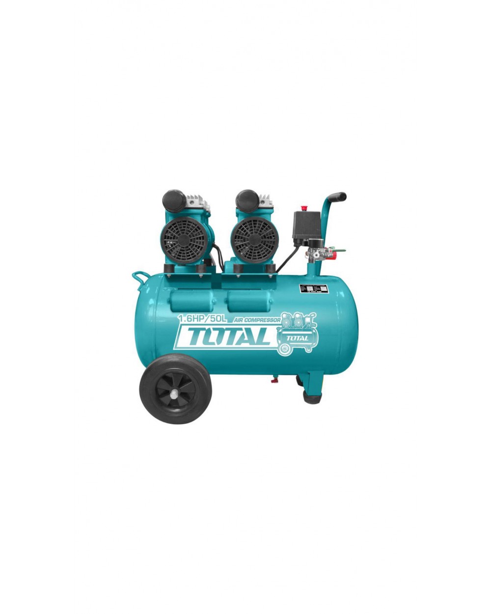 TOTAL TCS2150502 Air Compressor silent and oil free 50Lit