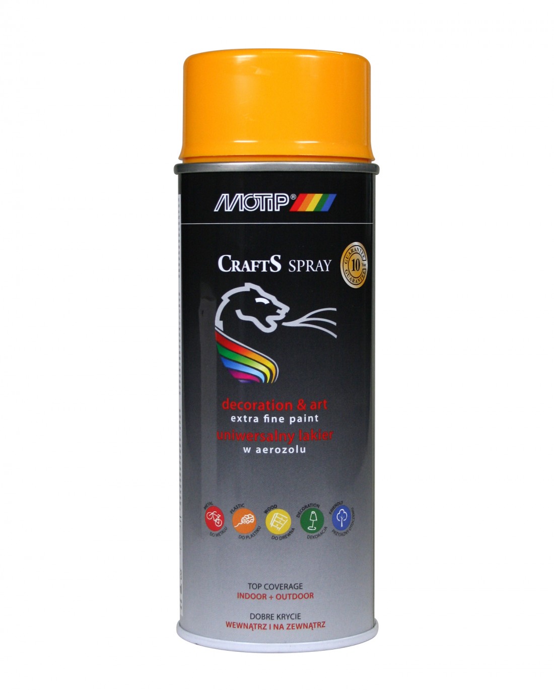 Motip Dupli Paint Spray Acrylic Crafts Signal Yellow 400ml RAL 1003