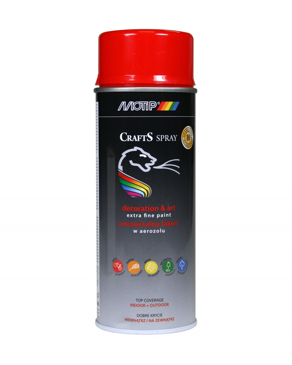 Motip Dupli Σπρέι Βαφής Ακρυλικό Crafts Flame Red 400ml RAL 3000