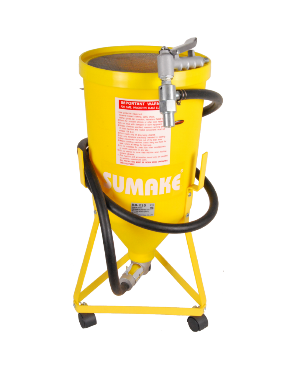 Suction Sandblasting pot 20 L